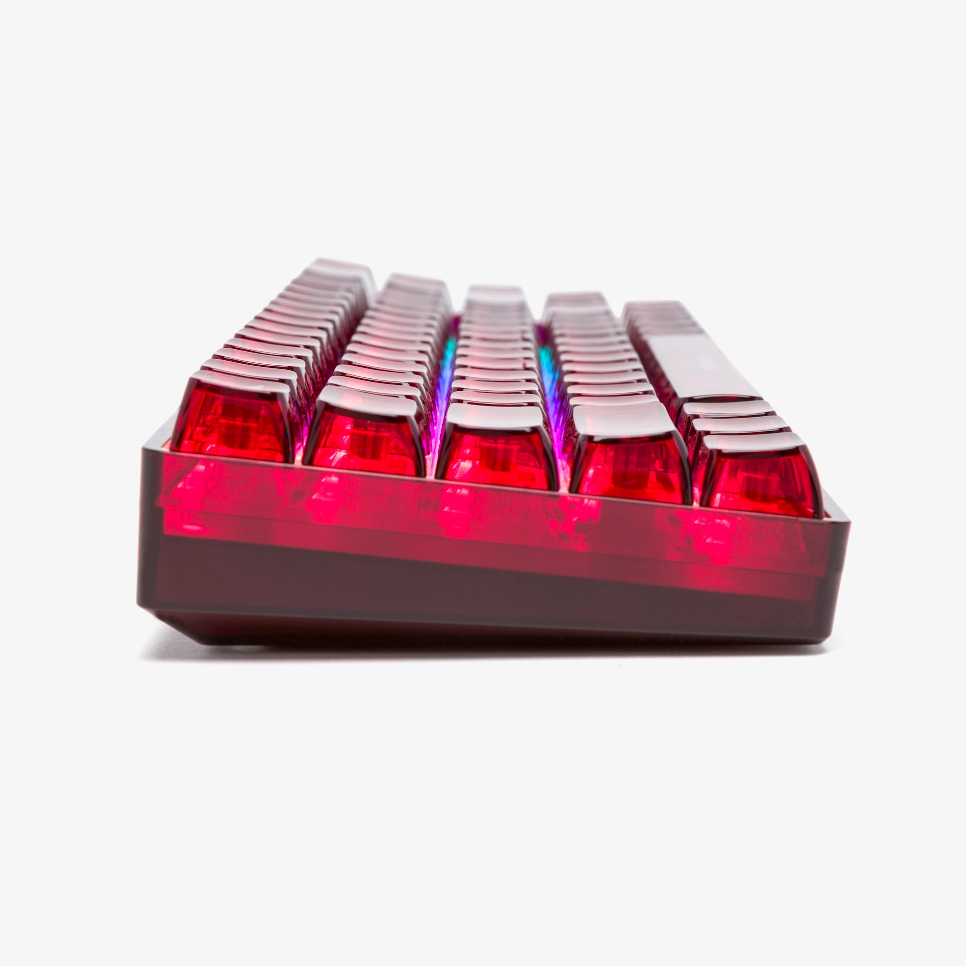 CLEAR RUBY Basecamp 65 Keyboard (Silent Glacier Switch) – Higround