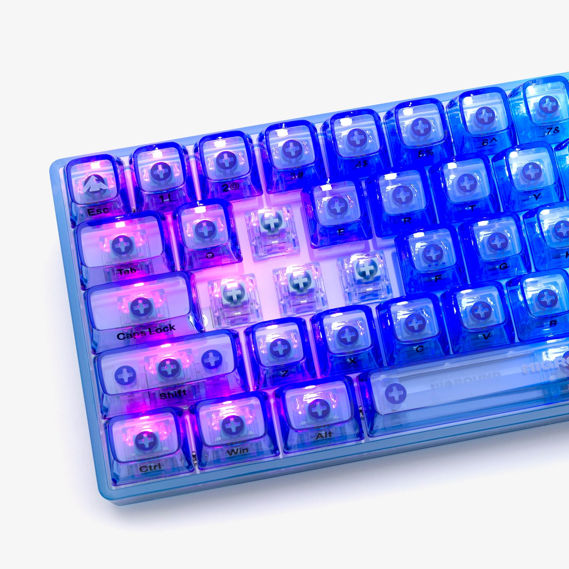 CLEAR SAPPHIRE Basecamp 65 Keyboard (BW V2 Switch) – Higround