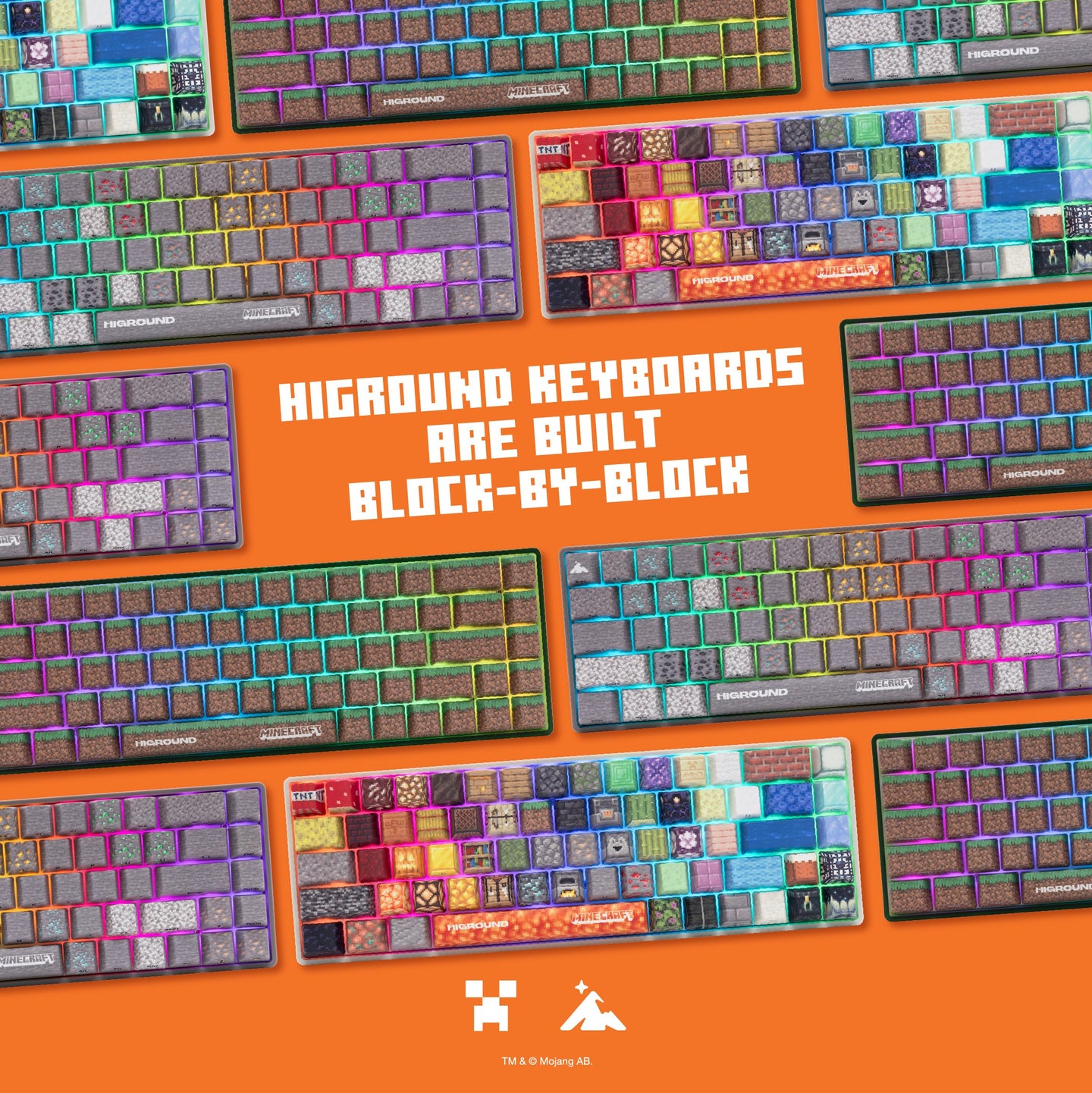 Higround x Minecraft Keyboards