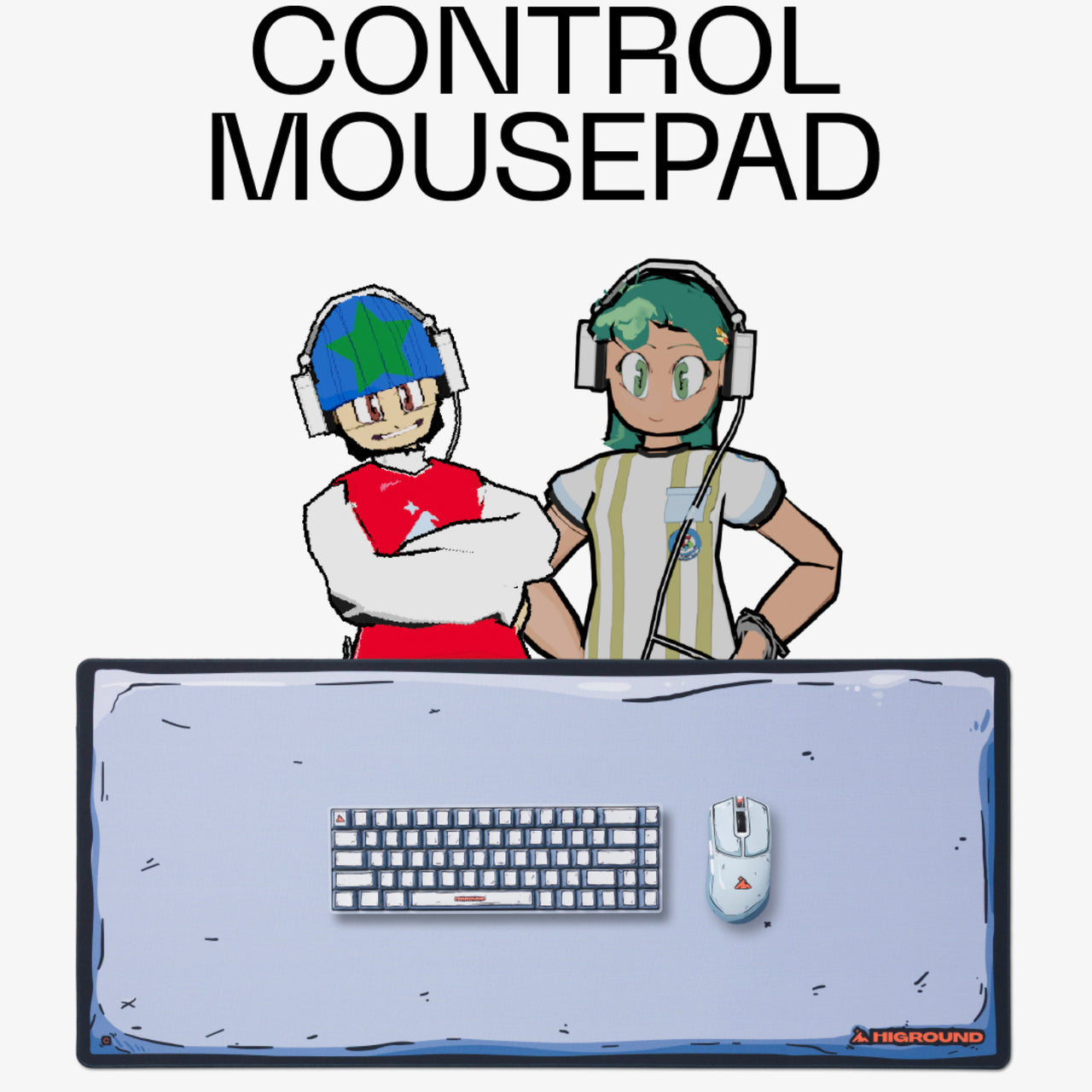 Higround Control Mousepad XL - SNOWSTONE
