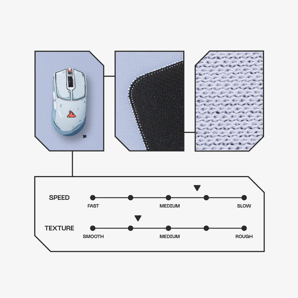 Higround Control Mousepad XL - SNOWSTONE