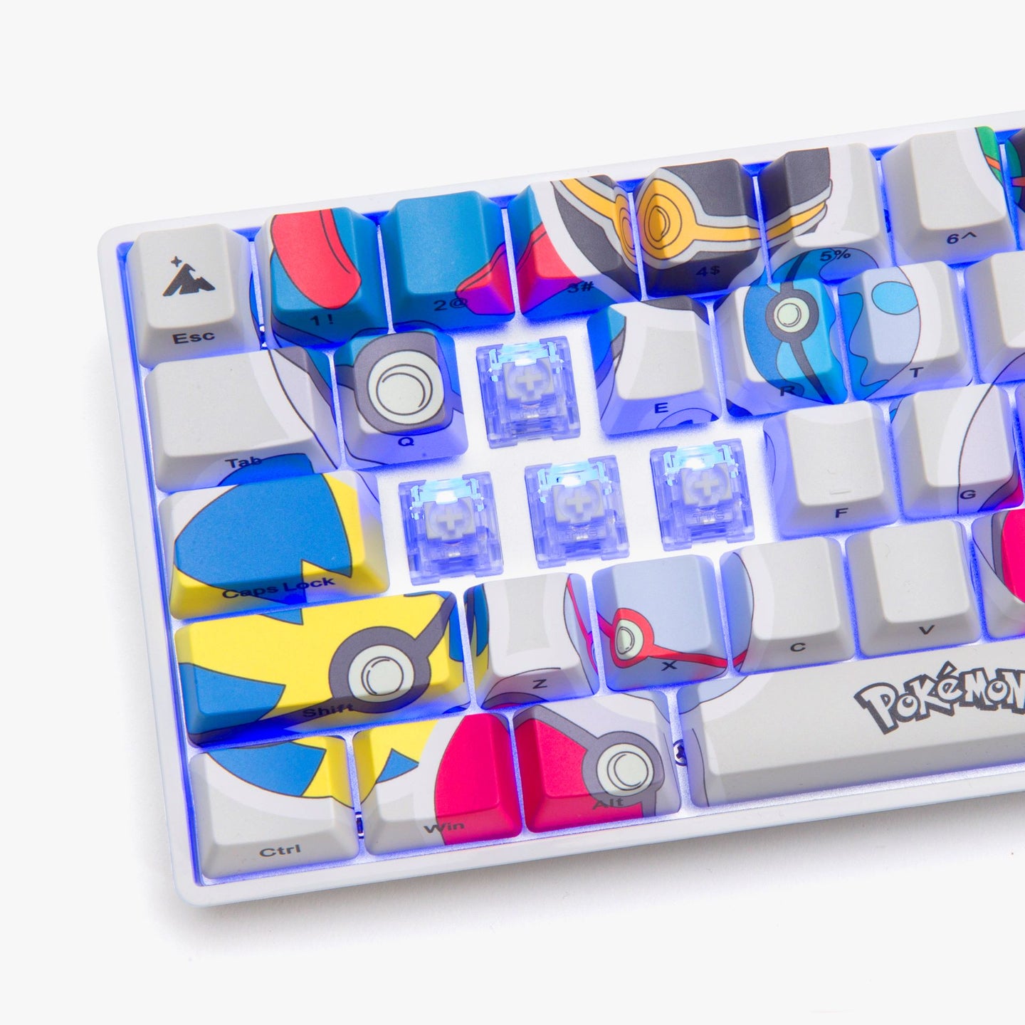 Pokémon + HG Base 65 Keyboard - Poké Ball Sticker – Higround