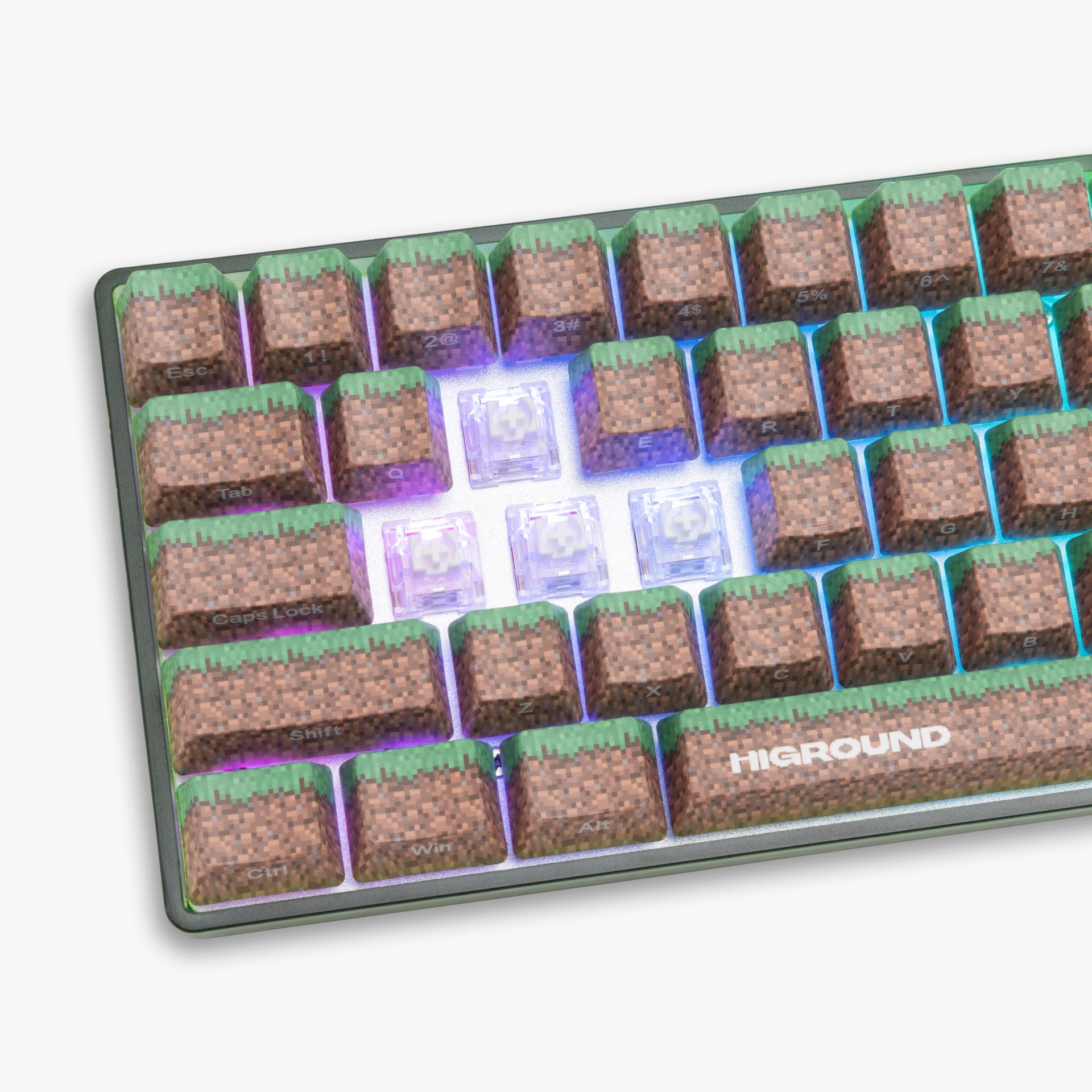 HG x Minecraft Basecamp 65 Keyboard - Grass Block – Higround