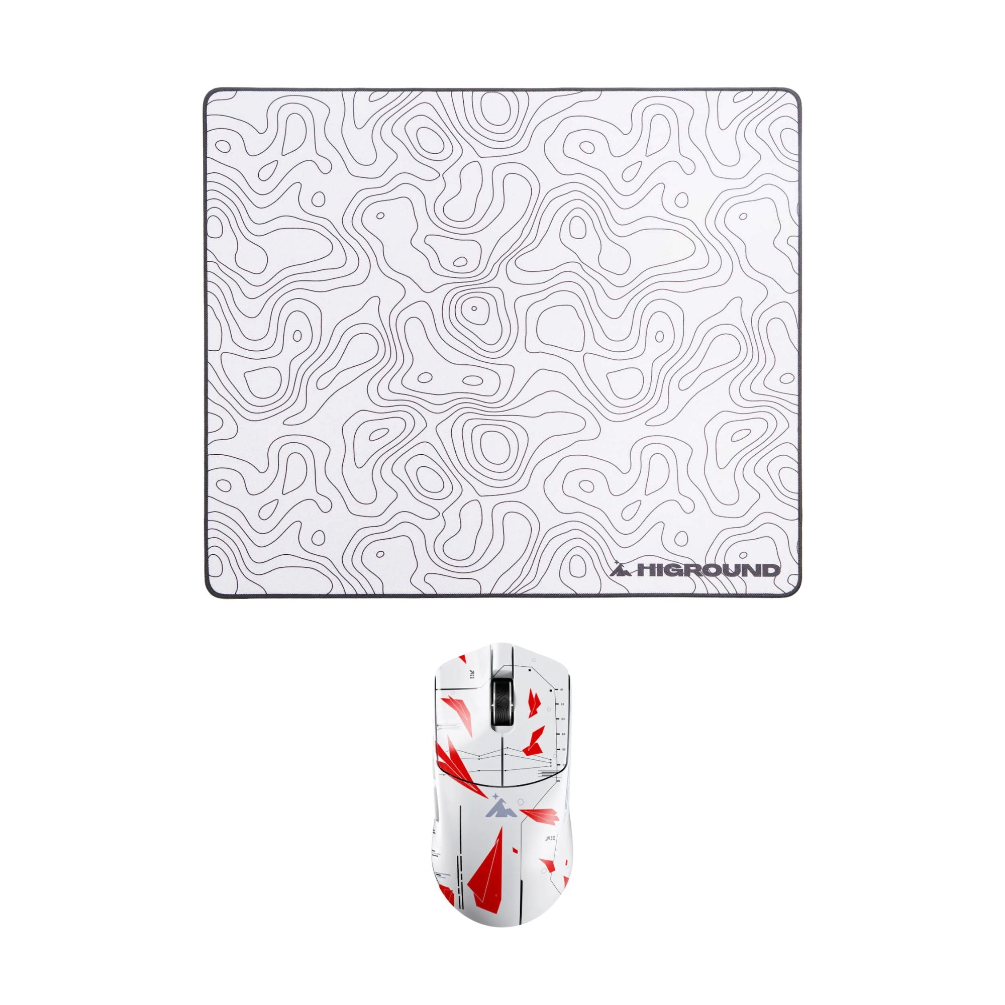 Yuma Mouse RADAR + Hybrid Large Mousepad - SNOWSTONE – Higround