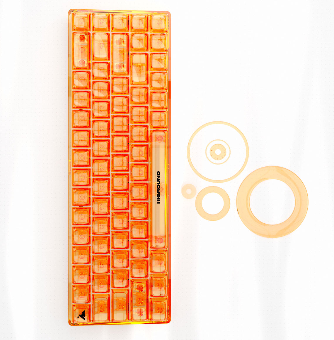 CLEAR TOPAZ Basecamp 65 Keyboard (Silent Glacier Switch) – Higround