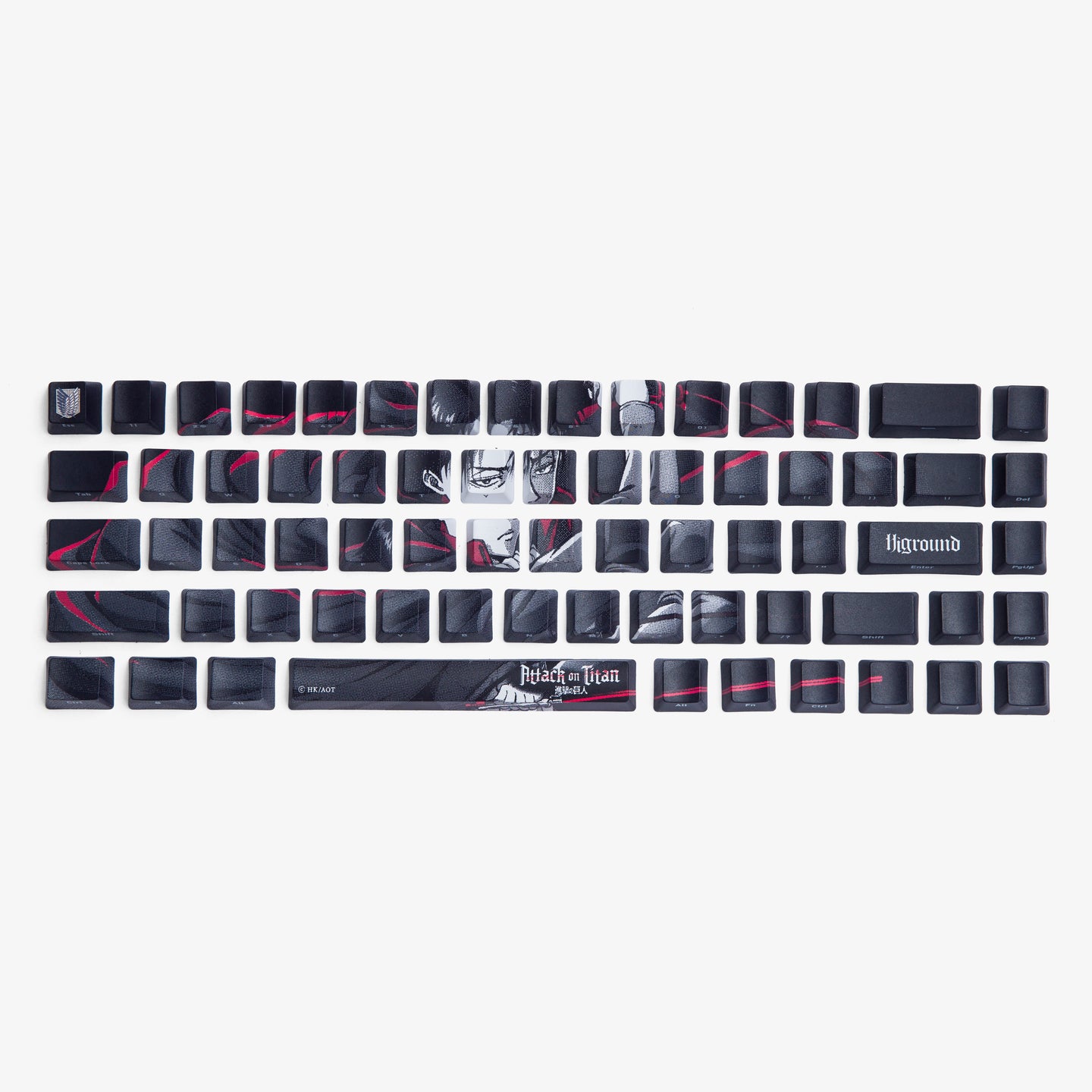 Higround x Attack on Titan Keyboard Collection