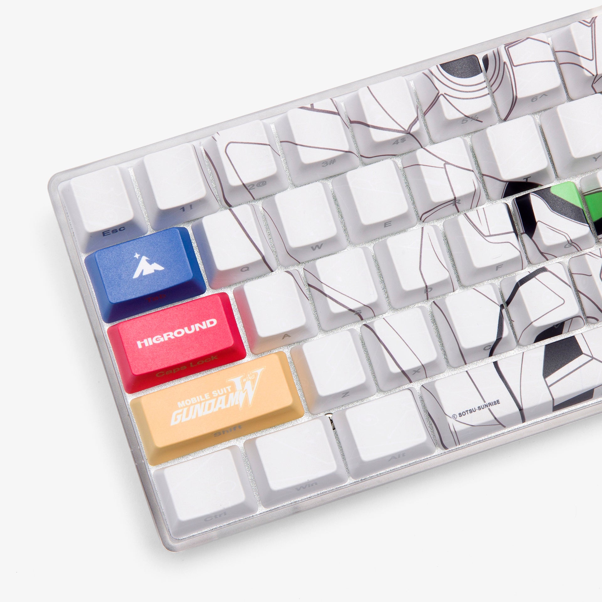 Gundam 68 Keycaps Set - Admiral (White) – Higround